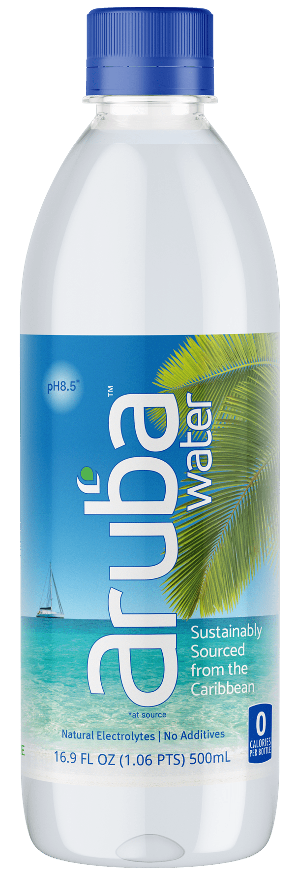 500 mL 16.9 FL OZ bottle – Sustainably Sourced – ArubaWater
